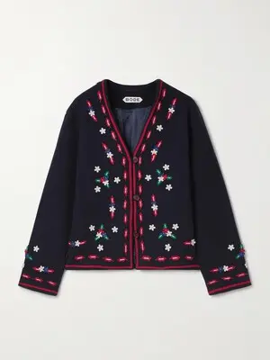 BODE Carroll Appliquéd Wool Felt Jacket