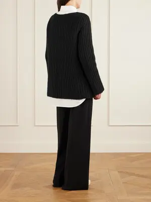 THE ROW Mirr Ribbed Cashmere Sweater
