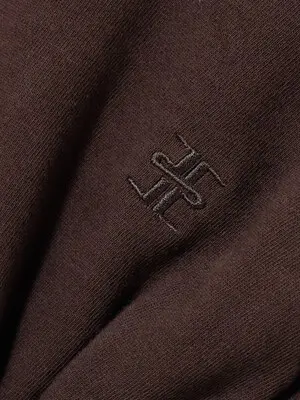 Eterne Sonny Embroidered Cotton-jersey Hoodie