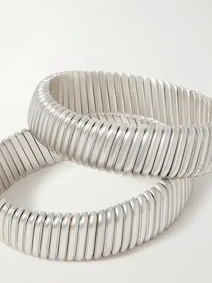 ROXANNE ASSOULIN Two-tone Beaded Bracelets Set Of Two - Silver