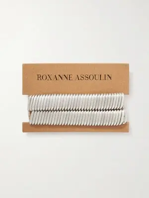 ROXANNE ASSOULIN Two-tone Beaded Bracelets Set Of Two - Silver