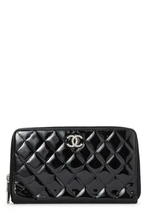 Chanel Patent Brilliant Wallet - Black