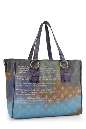 LOUIS VUITTON Richard Prince Jokes Tote