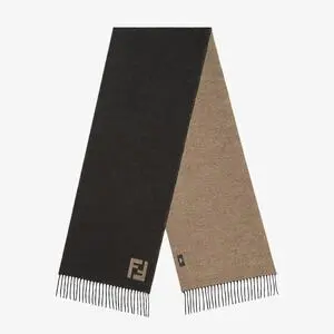 Fendi Wool And Cashmere Scarf - Black