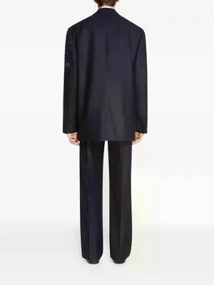 Dries Van Noten Floral-embroidered Double-breasted Blazer