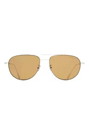 CUTLER & GROSS Oval-frame Sunglasses - Silver