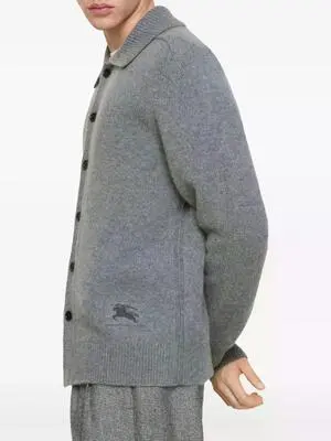 Burberry Equestrian Cardigan With Elbow Patches