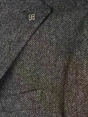 Tagliatore Herringbone Two-button Blazer - Grey