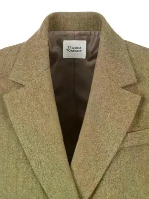 STUDIO TOMBOY Herringbone-pattern Coat