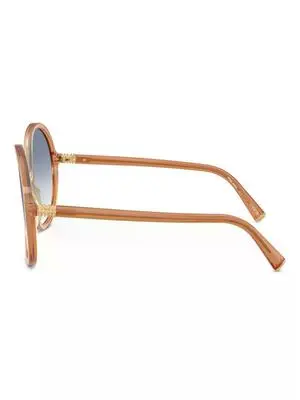 Miu Miu Round-frame Sunglasses - Neutrals