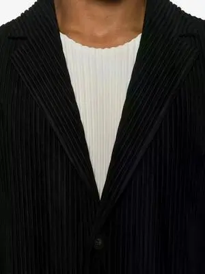 Issey Miyake Plissé Single-breasted Blazer