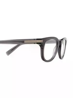 Zegna Round-frame Glasses - Grey