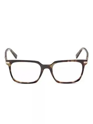 Zegna Square-frame Glasses - Brown