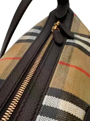 Burberry Highlands Checked Messenger Bag - Neutrals