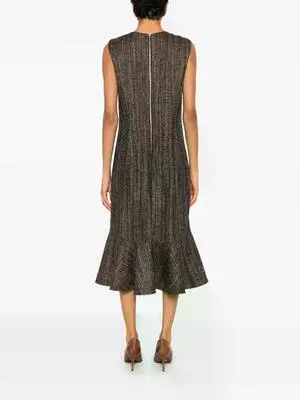 Fendi Embellished Ruffled Dress