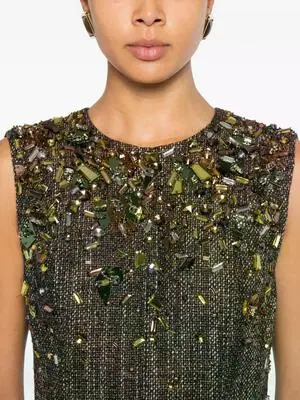 Fendi Embellished Ruffled Dress