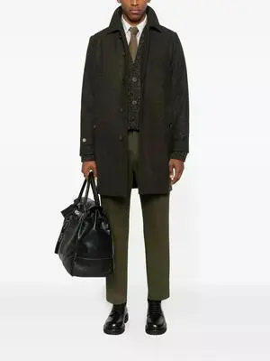 L'IMPERMEABILE Harry Buttoned Loden Coat