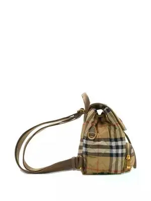 Burberry Quilted Check Mini Backpack - Neutrals