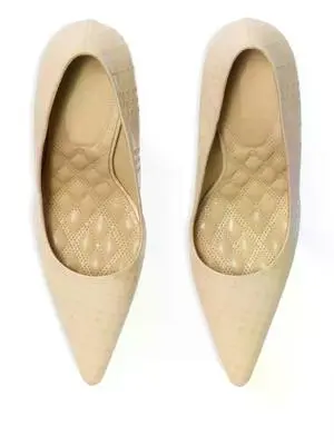 Burberry Quilted Check Leather Pumps
