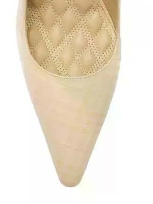 Burberry Quilted Check Leather Pumps