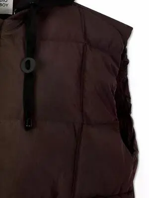 STUDIO TOMBOY Detachable-hood Vest - Brown