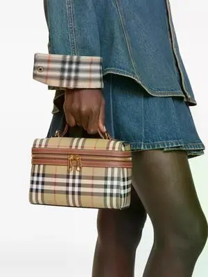 Burberry Check Vanity Tote Bag - Neutrals