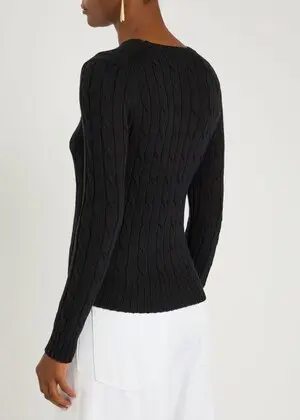 Polo Ralph Lauren Cable-knit Cotton Jumper - Black