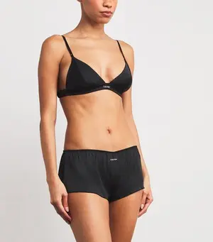 Calvin Klein Satin Signature Triangle Bra