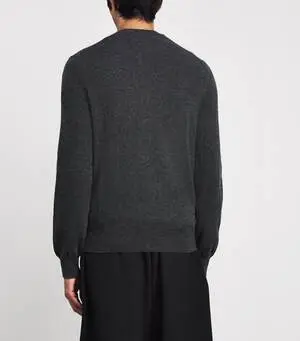 Play Comme Des Garcon Wool Cardigan With Mini Heart Appliqu - Grey