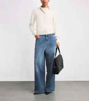 7 For All Mankind Low Straight Jeans