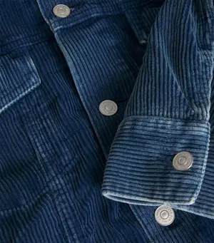 7 For All Mankind Corduroy Oli Cropped Trucker Jacket