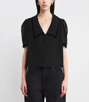 FRAME The Silk Sailor Blouse