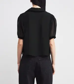 FRAME The Silk Sailor Blouse