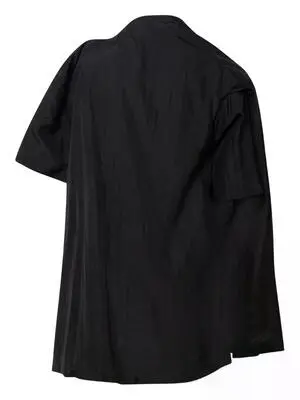 PUSHBUTTON Draped Short-sleeve Top
