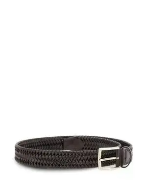 ATHISON Woven Pin-buckle Belt - Brown