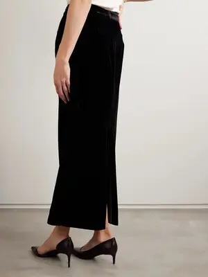 VIOLANTE NESSI Velvet Maxi Skirt