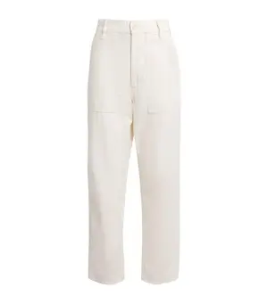 Women's High Rise Cotton Pants