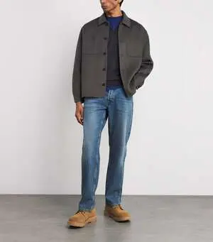 FRAME Wool Overshirt - Grey