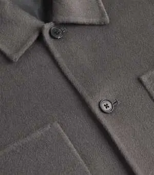 FRAME Wool Overshirt - Grey
