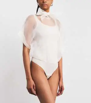 UNDRESS CODE Silk Pirouette Thong Bodysuit