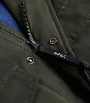 Aspesi Canvas Water-resistant Field Jacket - Green