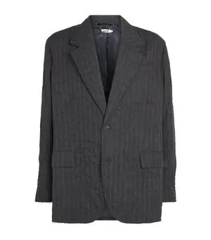 Simkhai Crinkled Pinstripe Suit