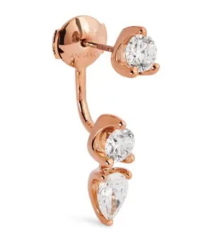 ANITA KO Orbit Diamond Single Earring - Rose Gold