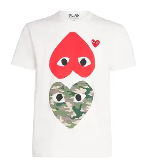 Play Comme Des Garcon Pattern T-shirts For Men