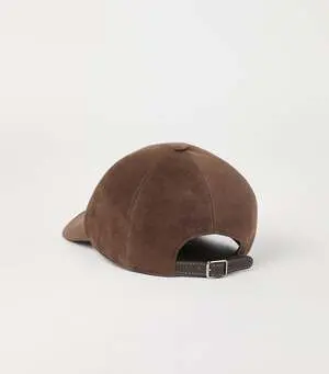 Brunello Cucinelli Suede Baseball Cap - Brown