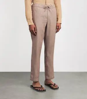 Frescobol Carioca Linen-cotton Oscar Trousers