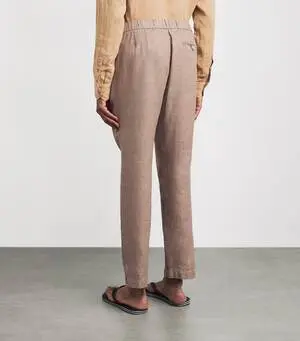 Frescobol Carioca Linen-cotton Oscar Trousers