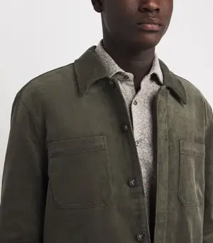Paige Corduroy Patch-pocket Shirt Jacket