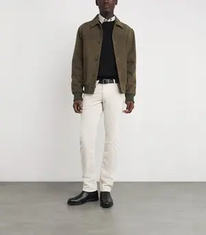 Jacob Cohen Suede Trucker Jacket