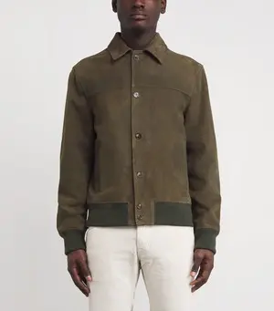 Jacob Cohen Suede Trucker Jacket